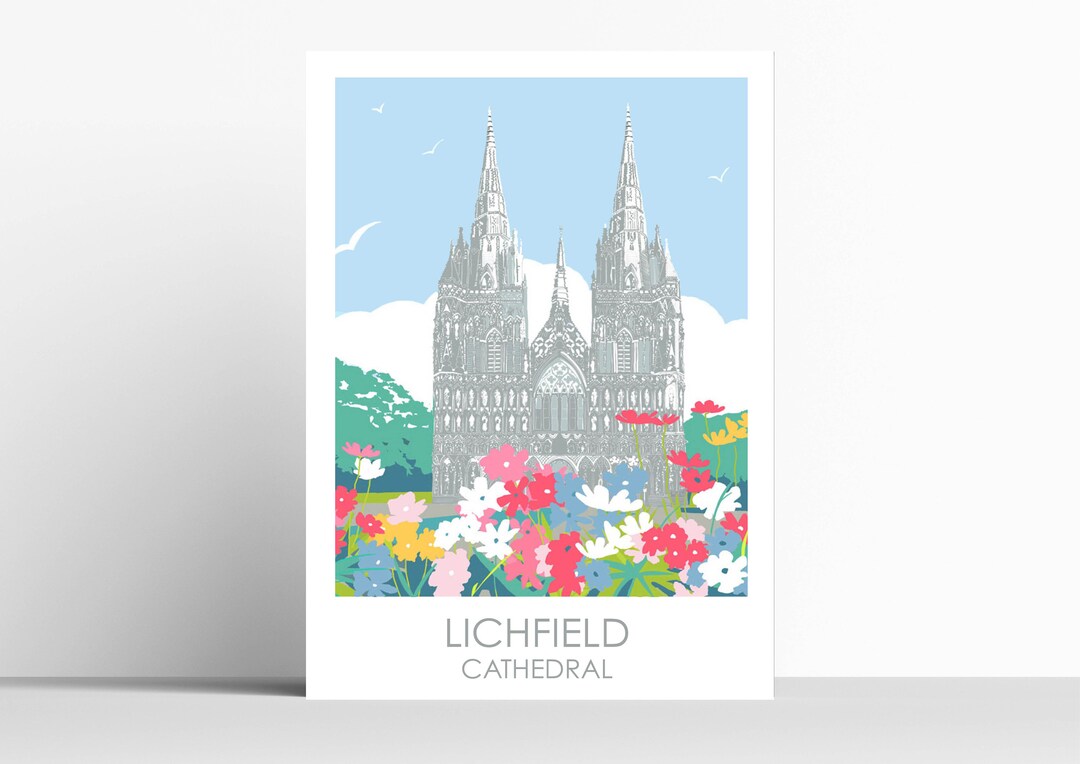 LICHFIELD CATHEDRAL CORNWALL Art Print, Artist Print by Betty Boyns ...