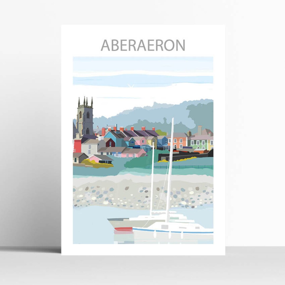 ABERAERON WALES Art Print Artist Print Travel Print/ - Etsy