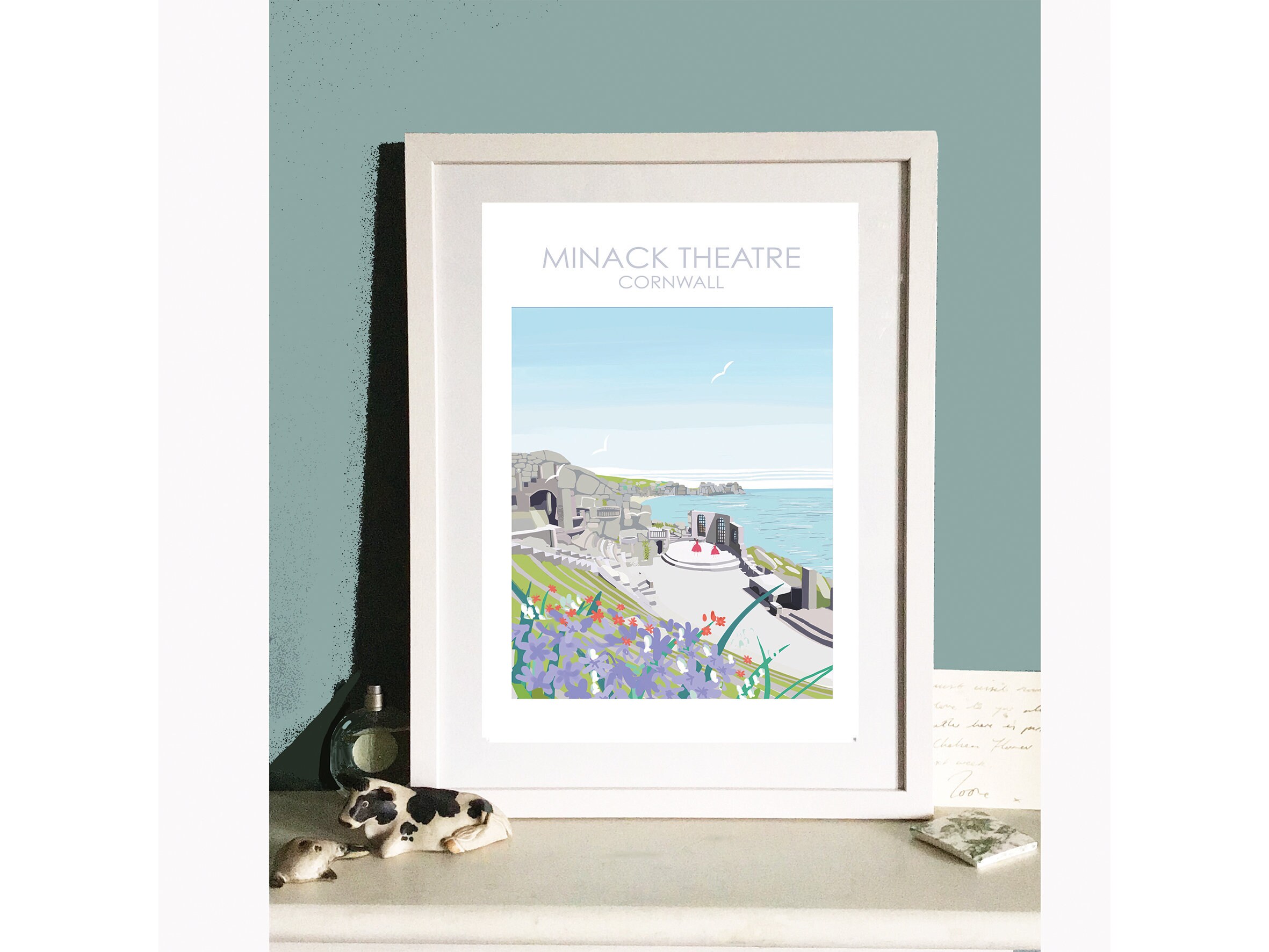 MINACK THEATRE FRAMED Digital Art Travel Print/ Poster - Etsy UK