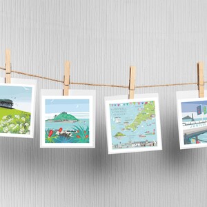 Cornwall Locations Greeting Cards Pack of 4multipack Offers and Bundles ...