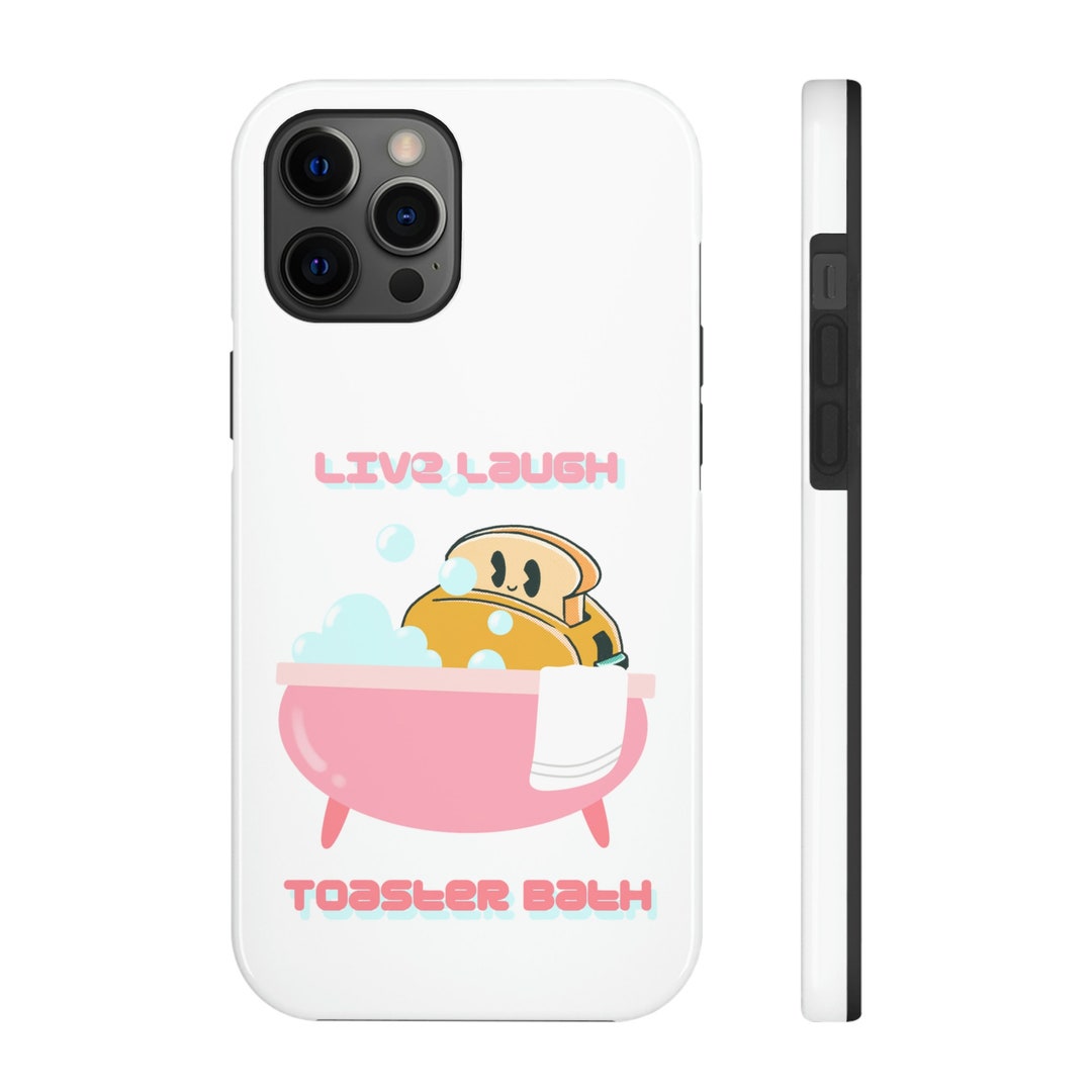 Live, Laugh, Toaster Bath White Tough iPhone Cases, Case-mate - Etsy