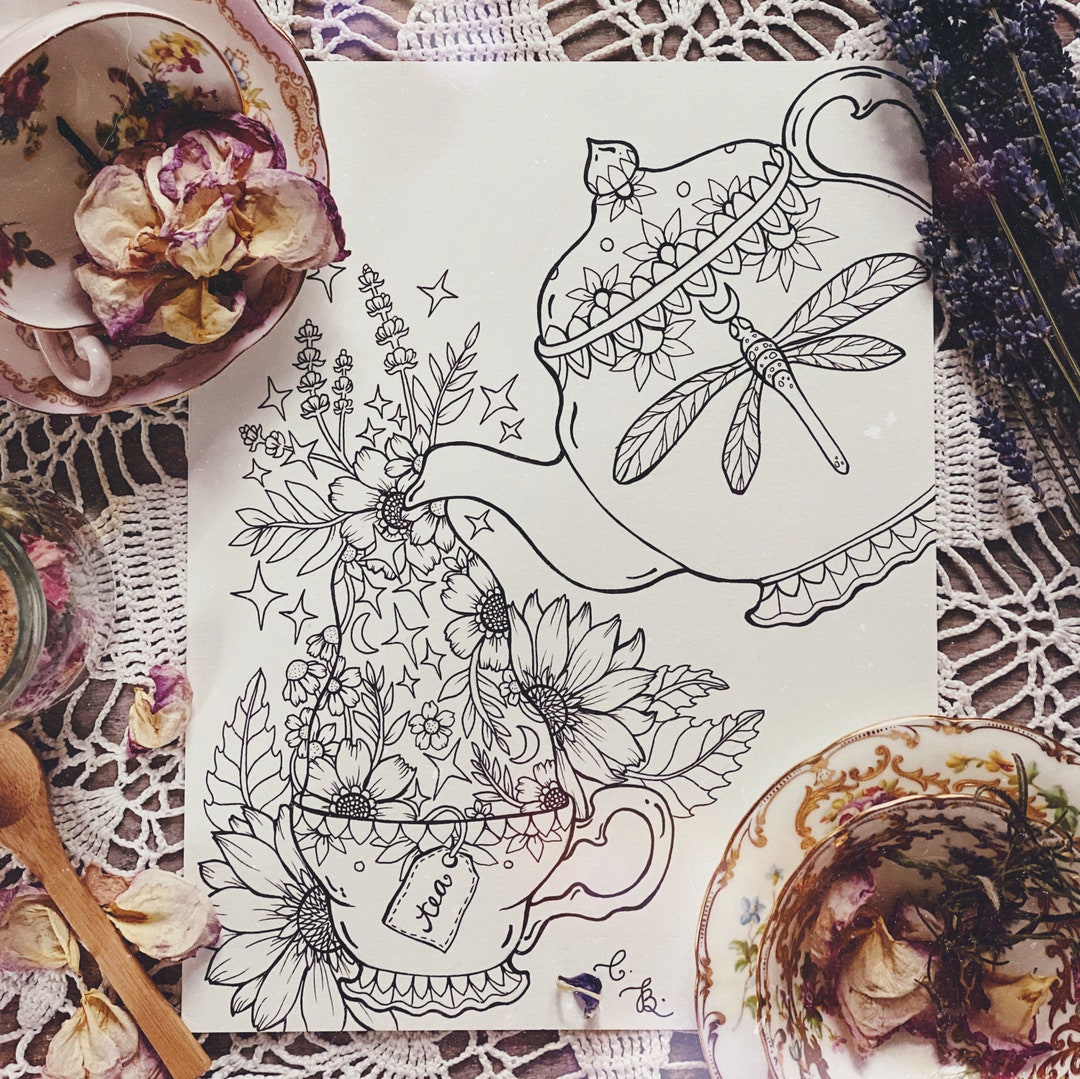 Magic Brew COLORING PAGE // Digital Download - Etsy