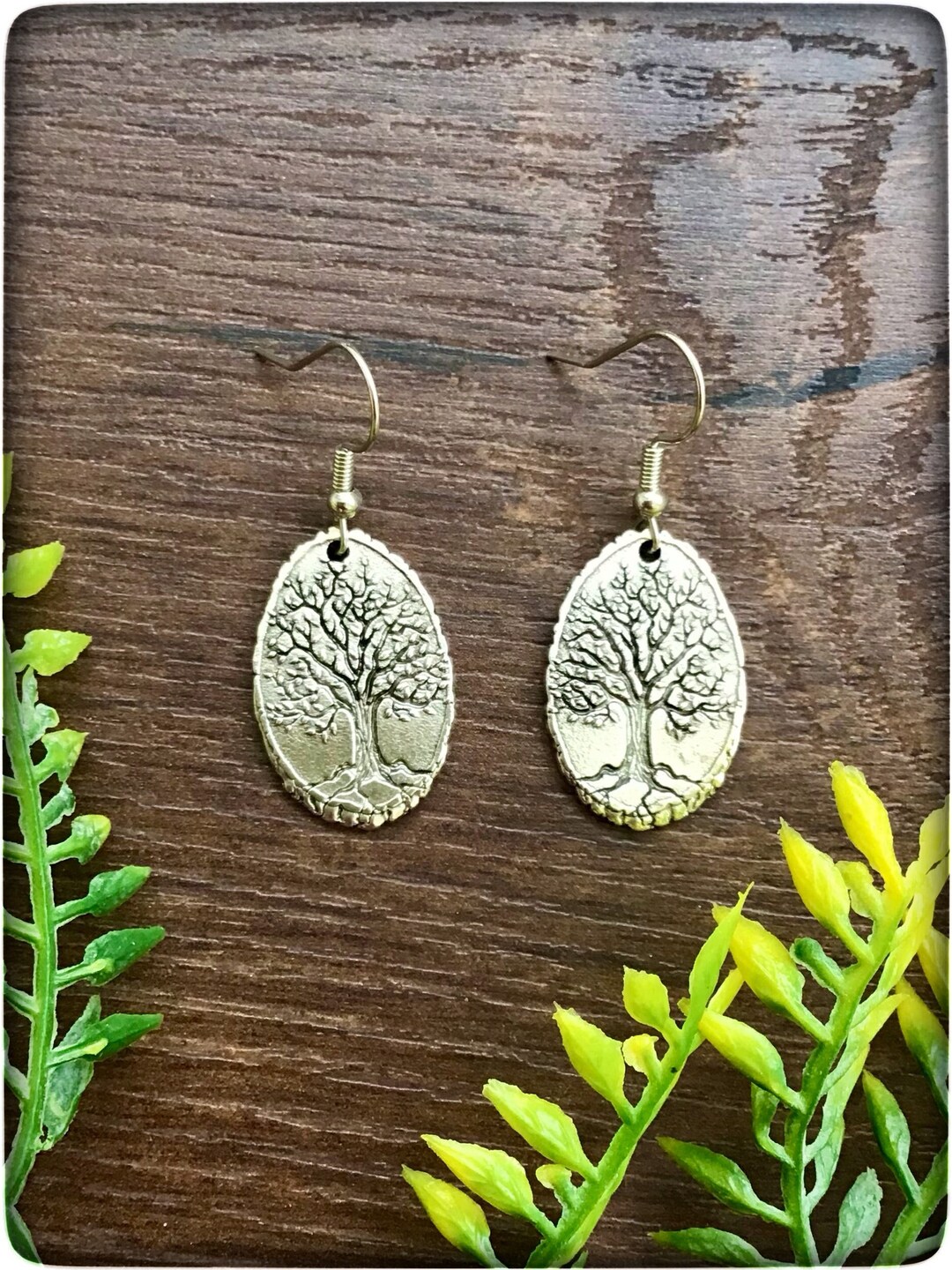 NEW Silver Colour Tree of Life Oak Trees Oval Hippy Boho Bohemian ...