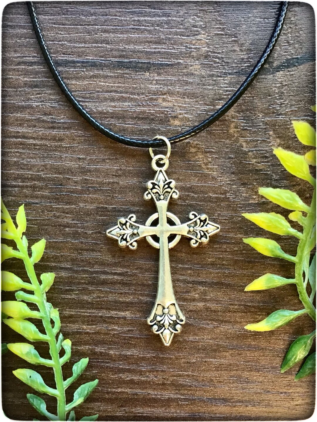NEW Silver Colour Cross Gothic Goth Emo Spooky Retro Religion Spiritual ...
