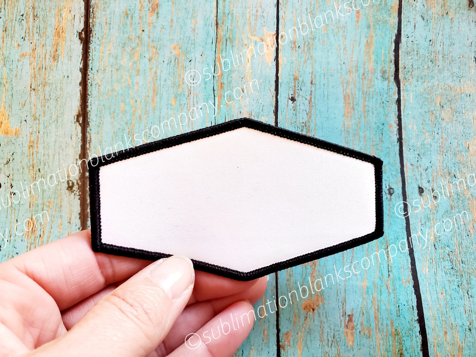 10 Pcs Diamond Shape Hat Patch Sublimation Blanks With Black Trim. Free ...