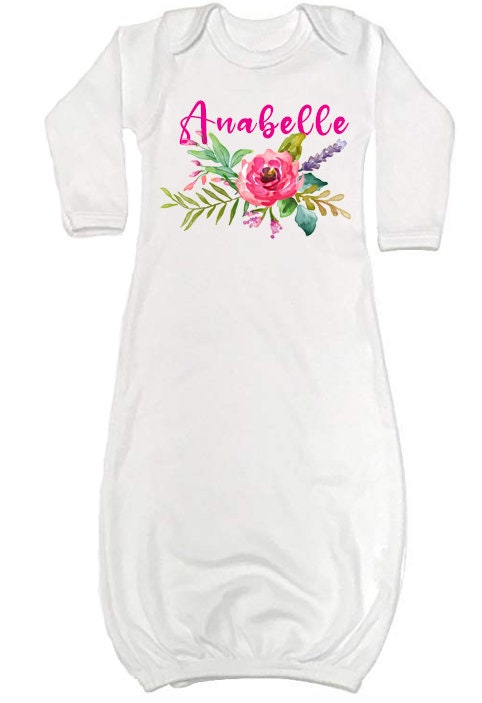 95% Polyester Baby Gown and Hat Sublimation Blank Set! Infant Sleeper ...