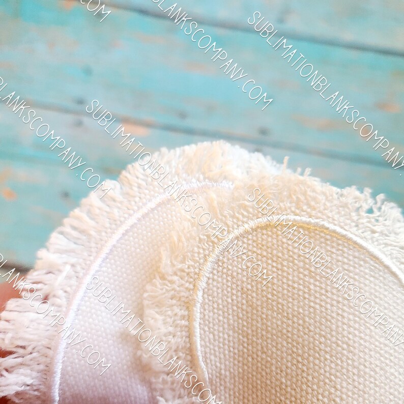 10 Pcs Raggy Distressed Center Stitch Hat Patches Burlap - Etsy