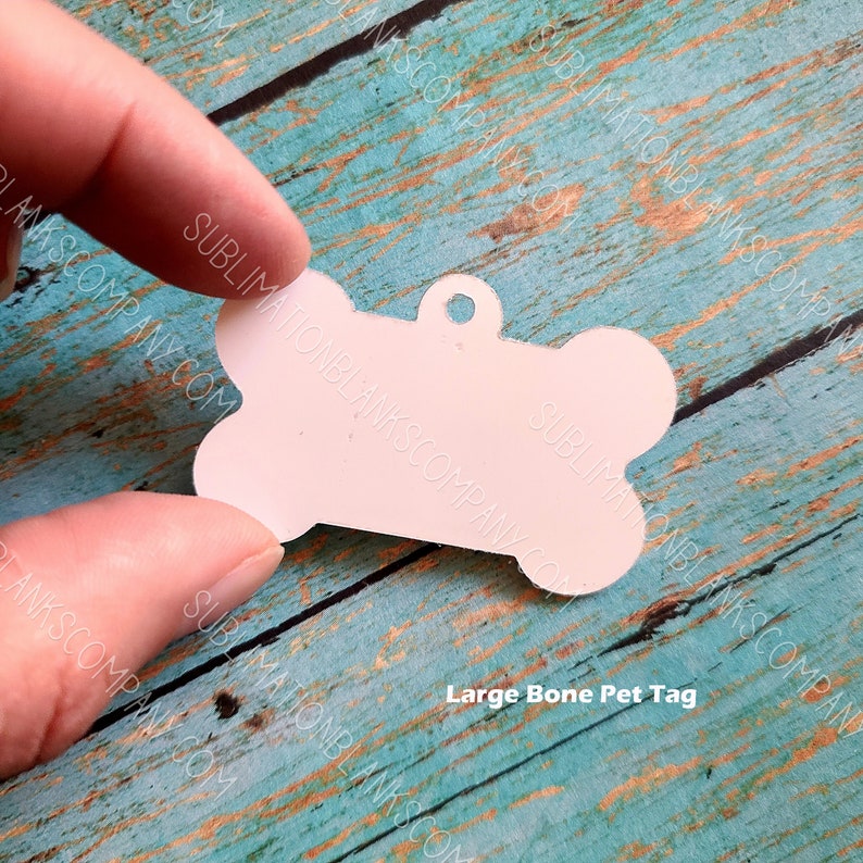 20 Pcs Dog Bone Sublimation Blank Dog Tags With Ring. Two | Etsy