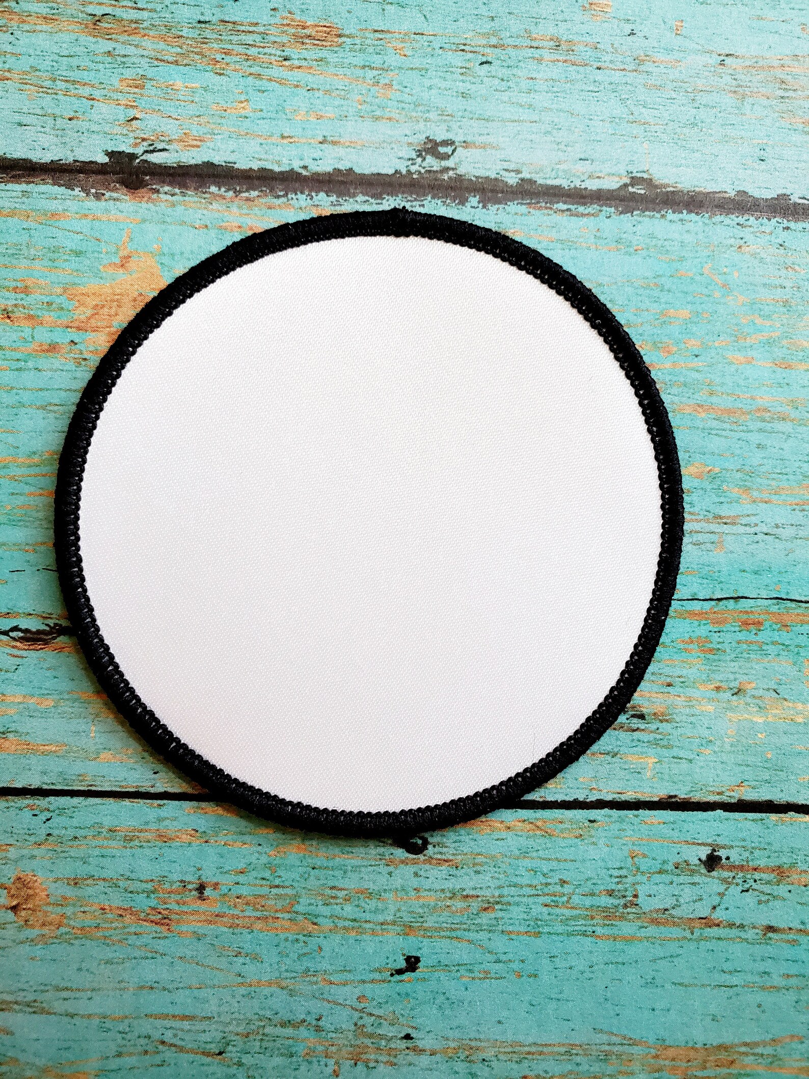 10 Pcs Round 3, 2.5 or 2 Sublimation Blank Hat Patch Black Stitch ...