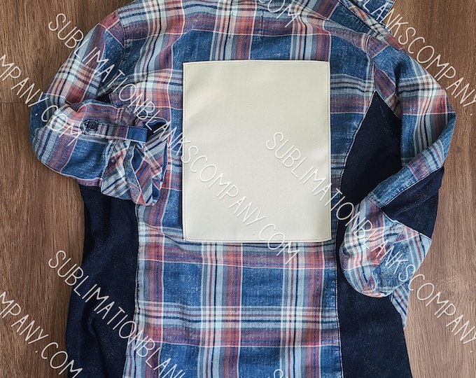 Made in USA! 8x10" Rectangle Back Patch Sublimation Blank! Great for ...