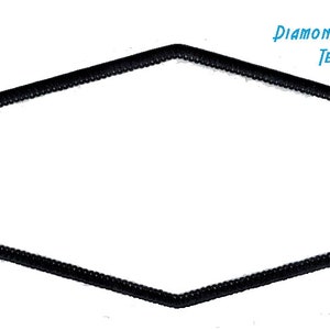 10 Pcs! Diamond Shape Hat Patch Sublimation Blanks With Black Trim ...