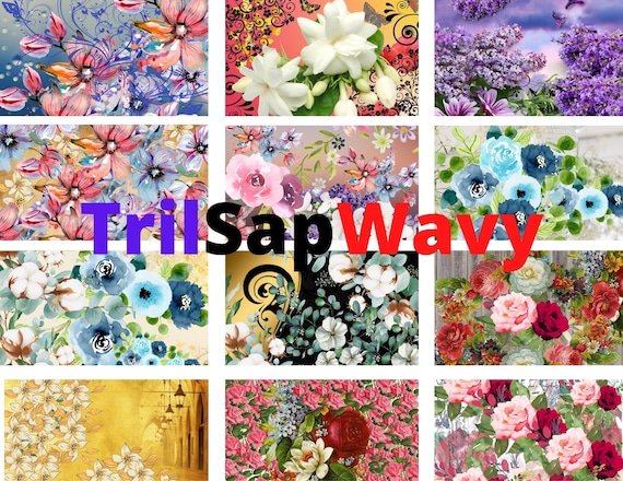 Monday's Flowers Junk Journal Kit Digital Junk Journal | Etsy