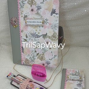 Altered Composition Book Set, Schoolbook, Journal, Notebook, Writing ...