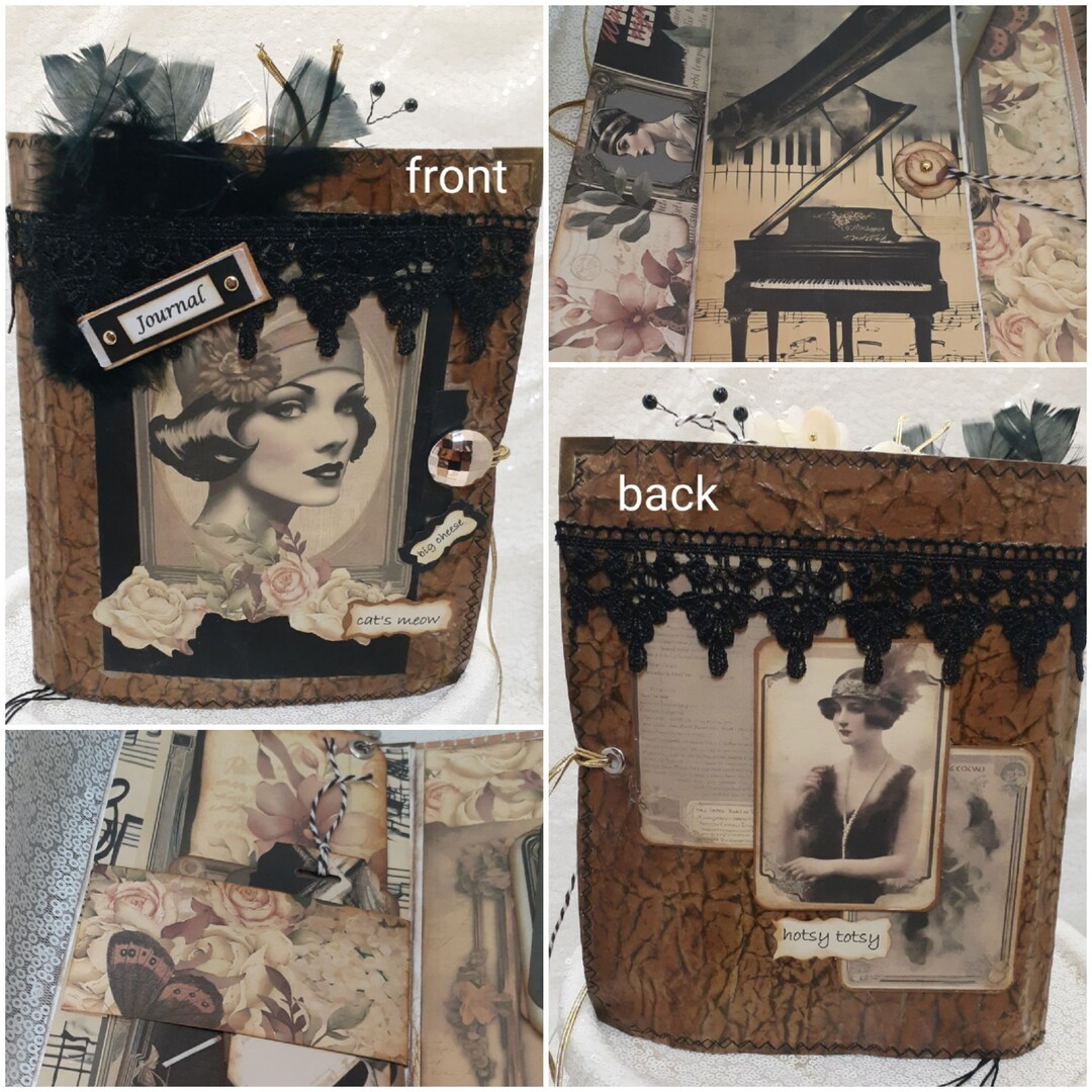 Fly Flappers Handmade Writing Journal, 9x6.5 Faux Leather Journal - Etsy UK