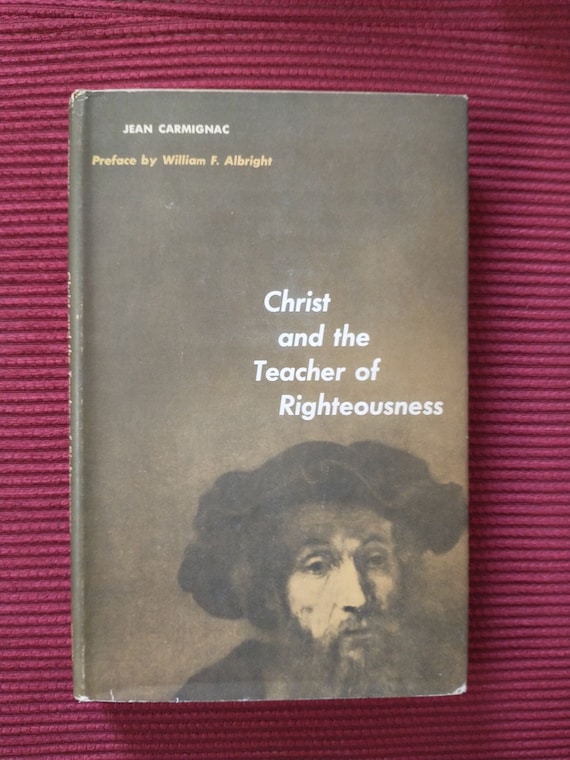 RARE Christ & the Teacher of Righteousness by Jean - Etsy