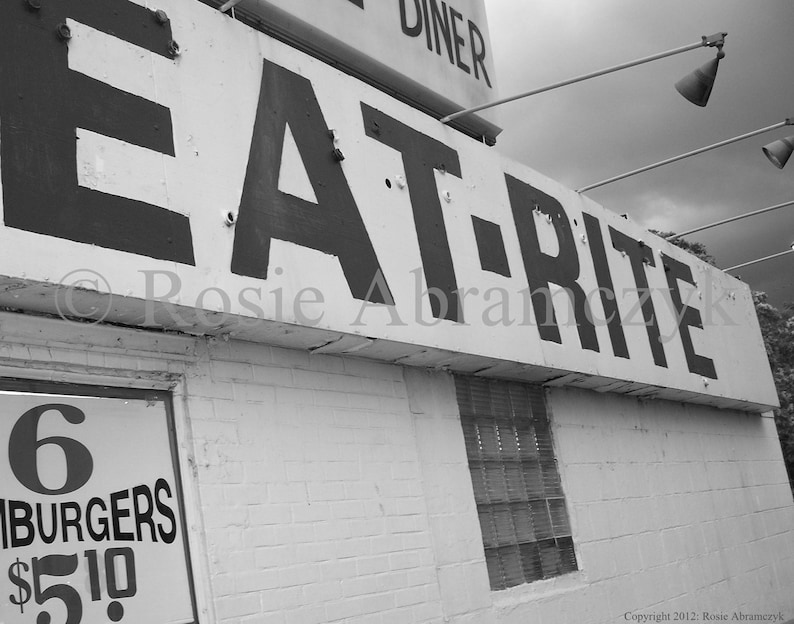 EAT-RITE Diner, St. Louis, MO Photo, Art Print (by Rosie Abramczyk) - Etsy
