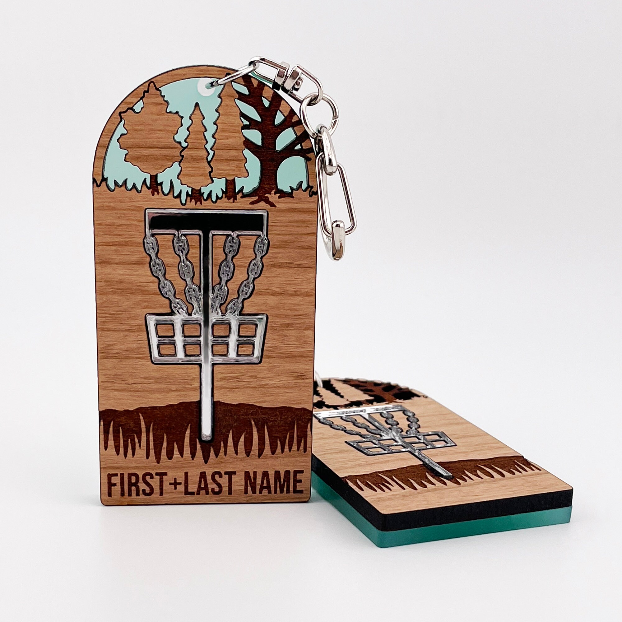 Disc Golf Keychain Frisbee Golf Golf Course Frolf Bag Tag Custom ...