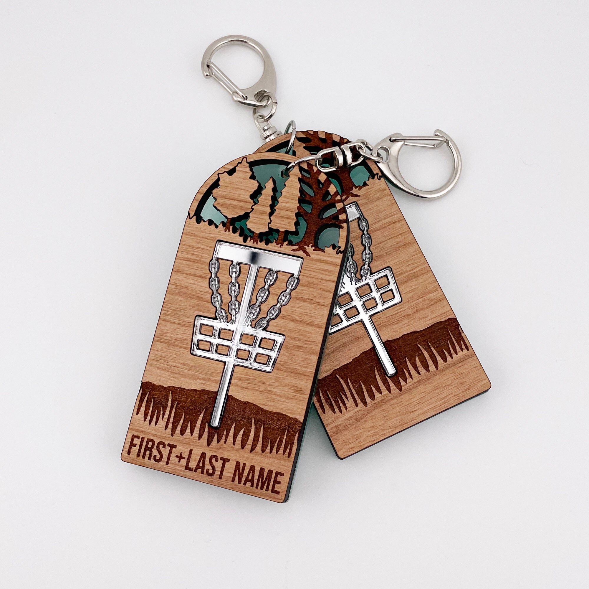 Disc Golf Keychain Frisbee Golf Golf Course Frolf Bag Tag Custom ...