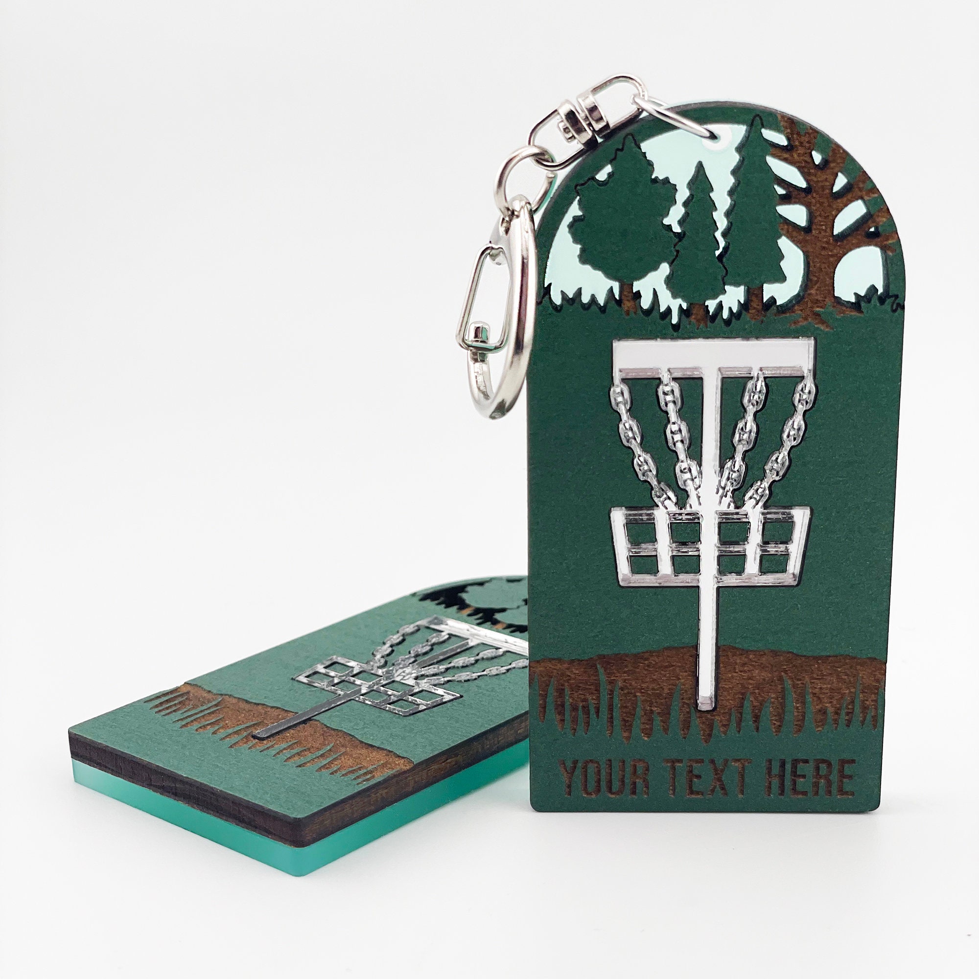 Disc Golf Keychain Frisbee Golf Golf Course Frolf Bag Tag Custom ...