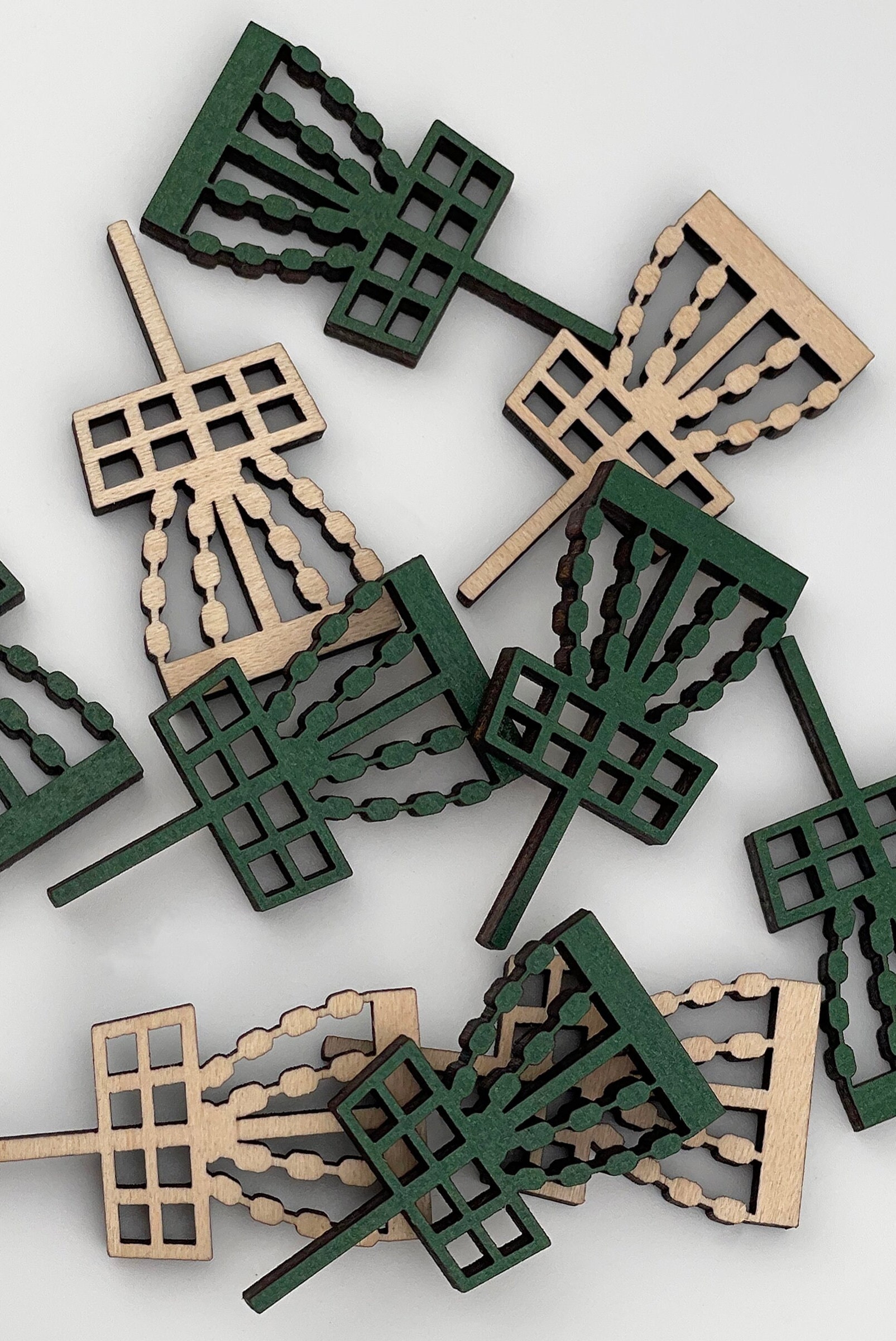 Disc Golf Basket Shape Cutouts Frisbee Golf Disc Golf Mini Tiny Laser ...