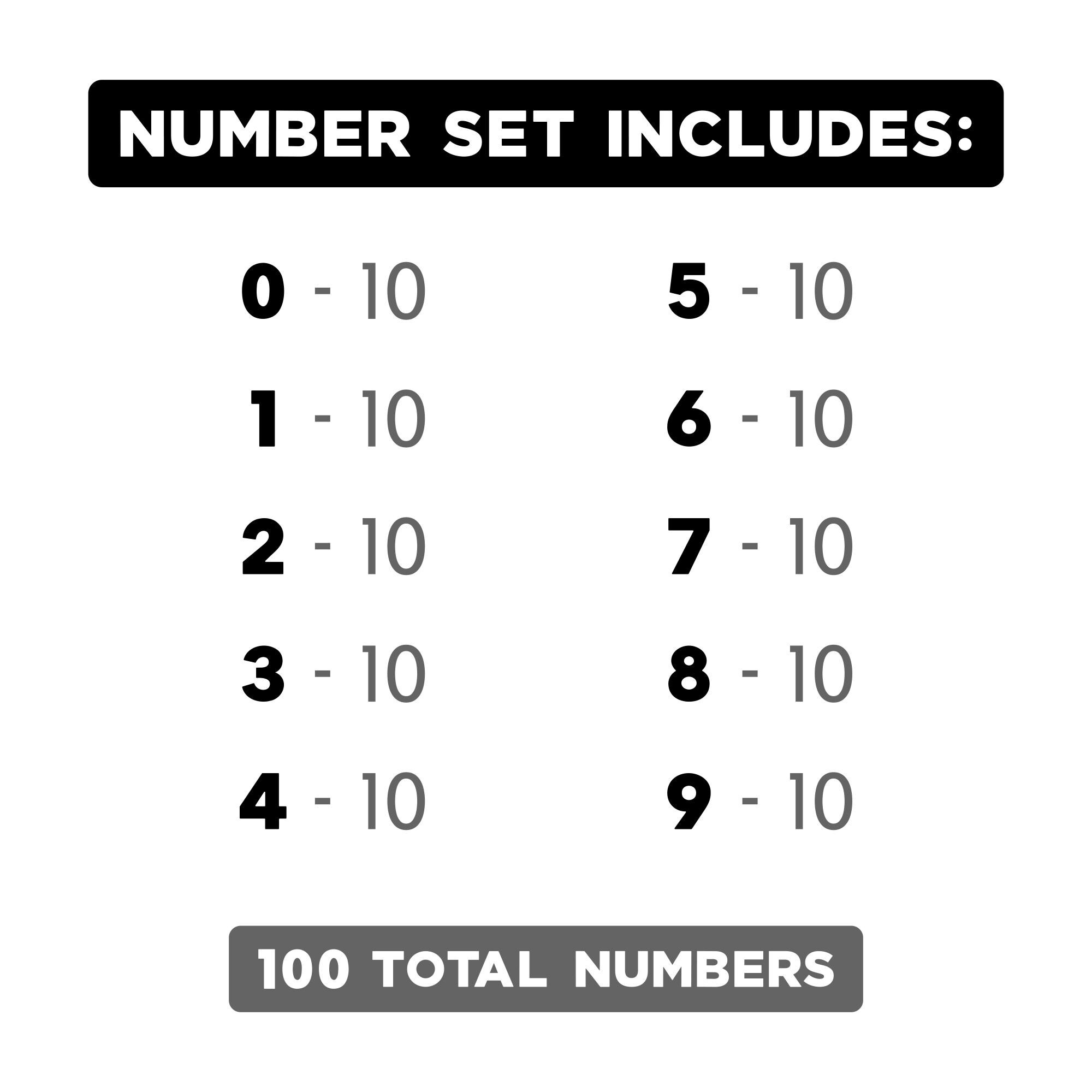 100 Tiny Wood Numbers Set – Quarter Inch Unfinished Birch - Math ...