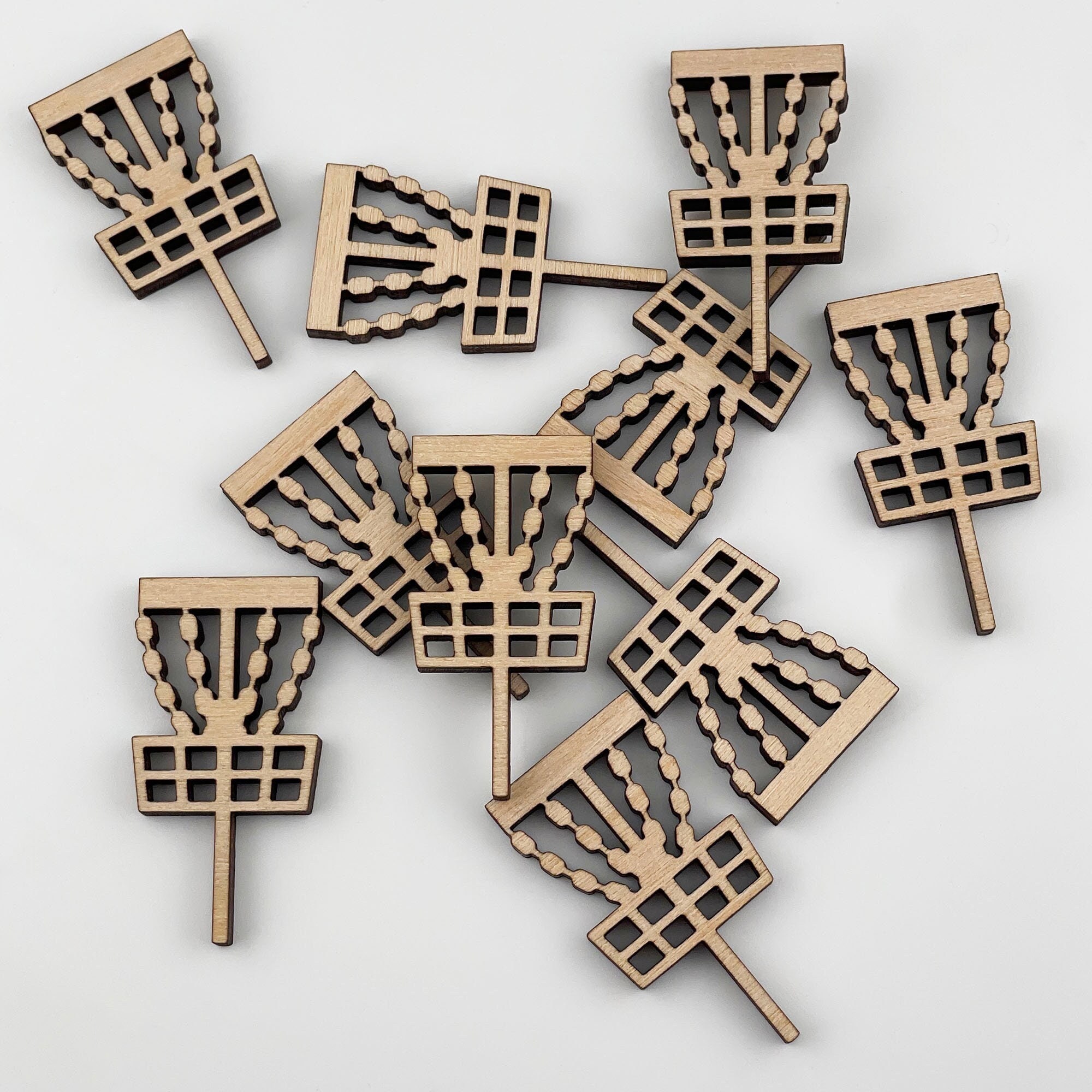 Disc Golf Basket Shape Cutouts Frisbee Golf Disc Golf Mini Tiny Laser ...