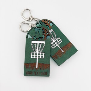 Disc Golf Keychain Frisbee Golf Golf Course Frolf Bag Tag Custom ...