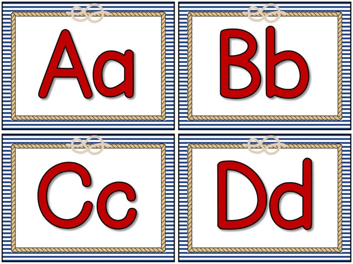 Classic Coastal | Nautical Theme Classroom Décor Bundle | Navy Stripe ...