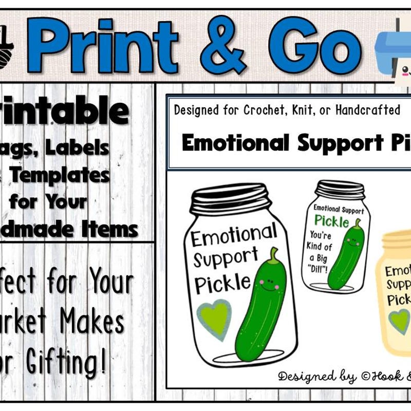 Emotional Support Pickle - Etsy