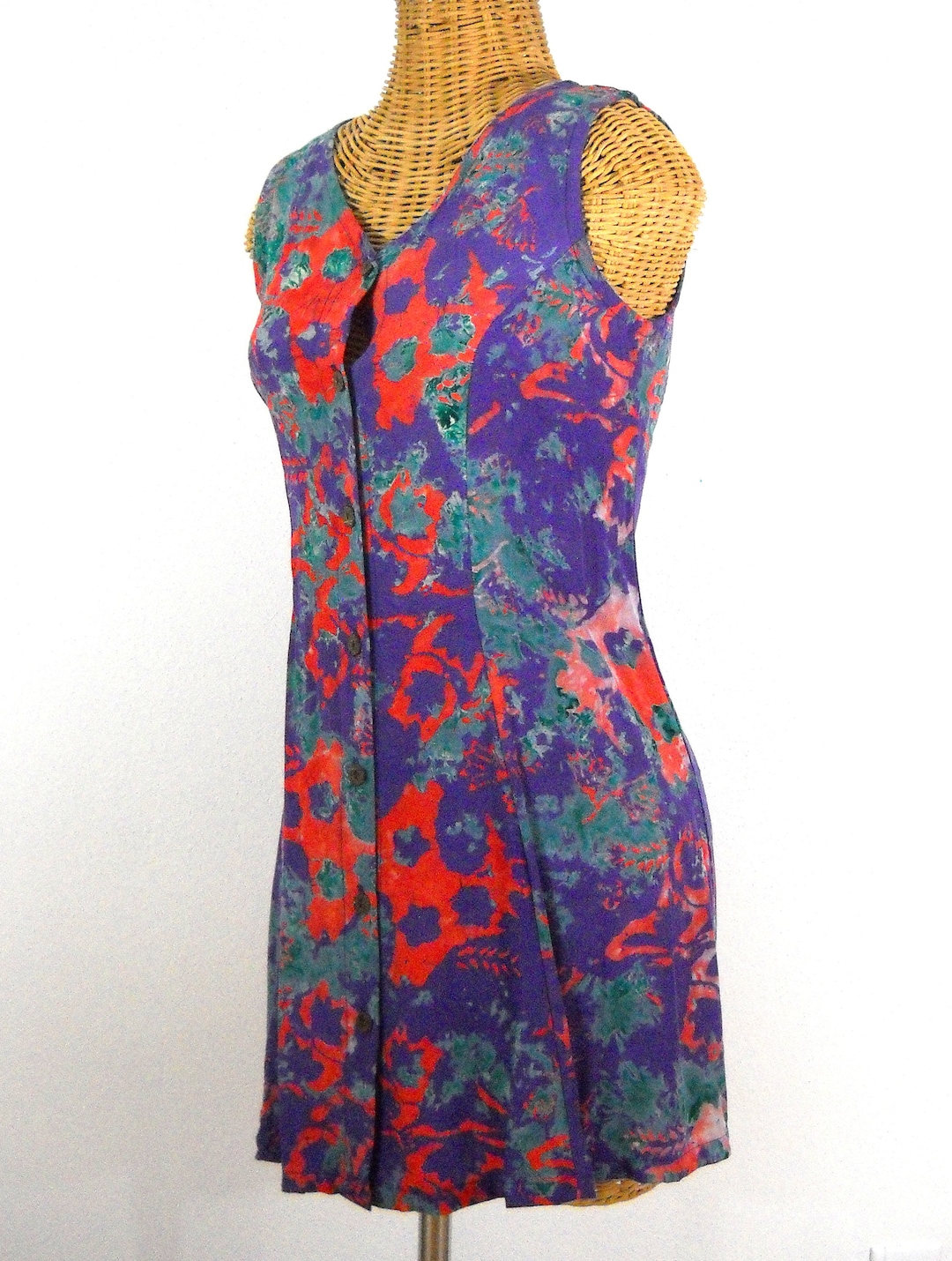 Vtg 90s NWT Batik Sundress With Criss Cross Tie Back // Size M the ...