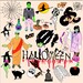Cool Creepy Clipart Bundle Cute Halloween Digital Art /clipart Bundle ...