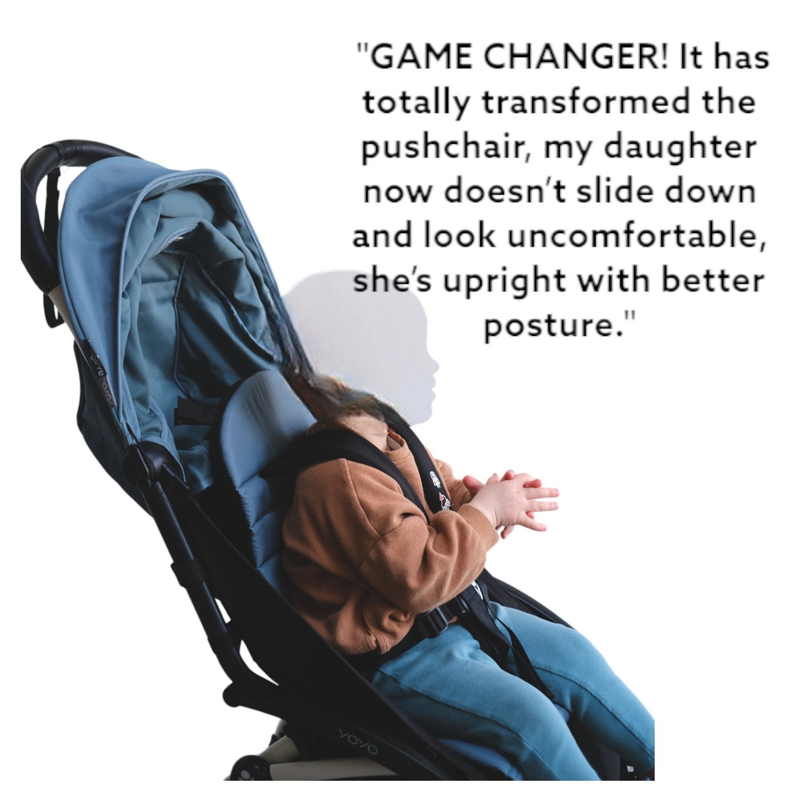 Upright Pram Seat Positioner, Sit-up Straight Pram Strap Compatible ...