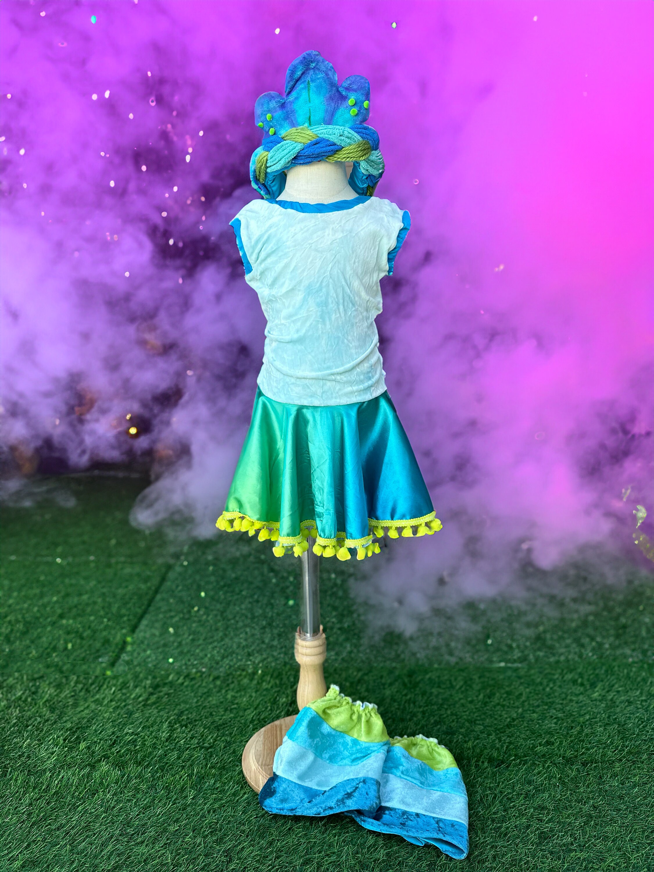 Poppy From Trolls 3 Costume, Trolls Band Together Costume, Kid's ...