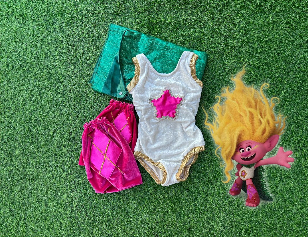 Viva From Trolls 3 Costume, Trolls Band Together Costume, Kid's Costume ...