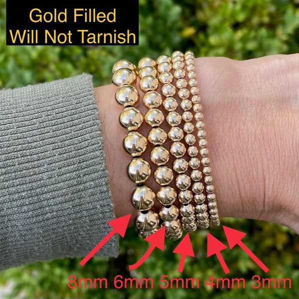 Gold Bead Bracelet - Etsy