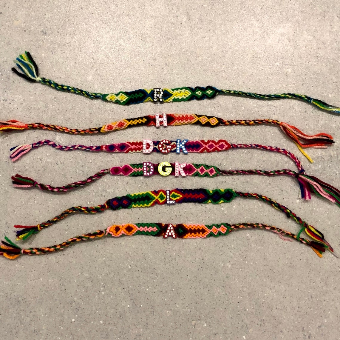 Woven Friendship Bracelet Personalized Friendship Bracelet | Etsy