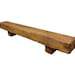 Rustic Fireplace Mantel With Corbels: Solid Wood, Eco-friendly Finish ...