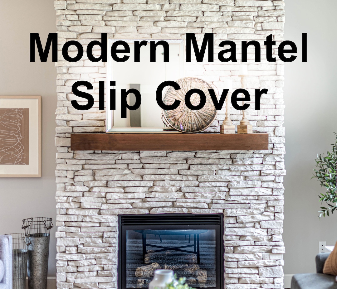 Modern Slip Cover for Existing Mantel - Custom Sizes - Etsy