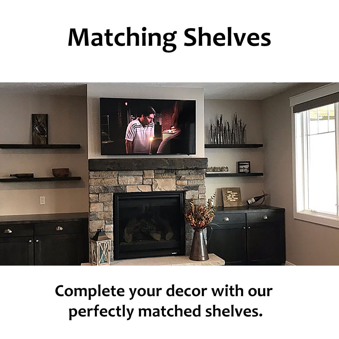 Rustic Fireplace Mantel With Columns Mantle Surround Pillars - Etsy