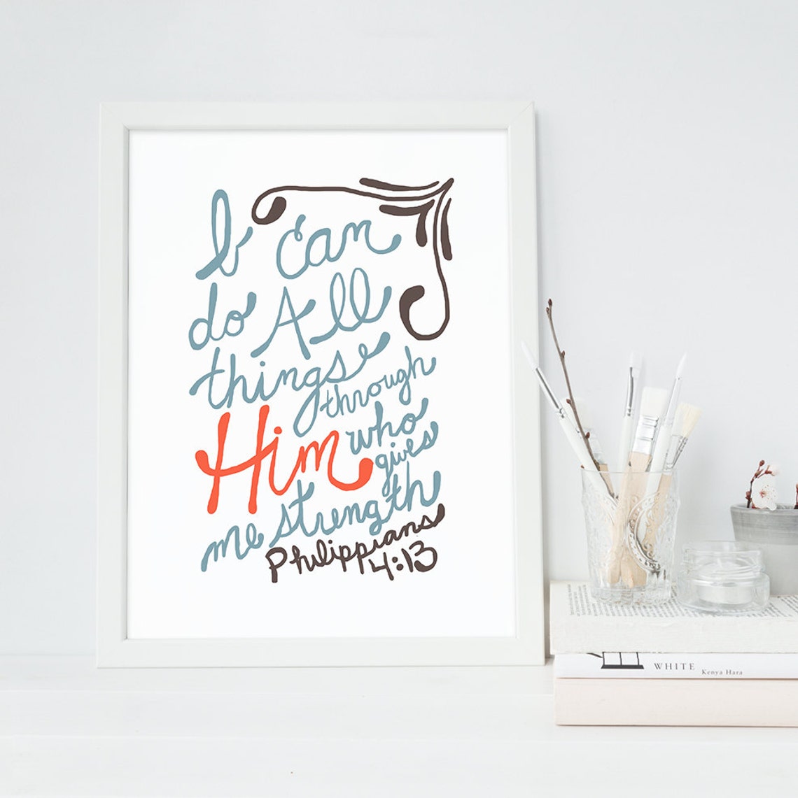 INSTANT DOWNLOAD Philippians 4:13 Scripture Print Digital - Etsy