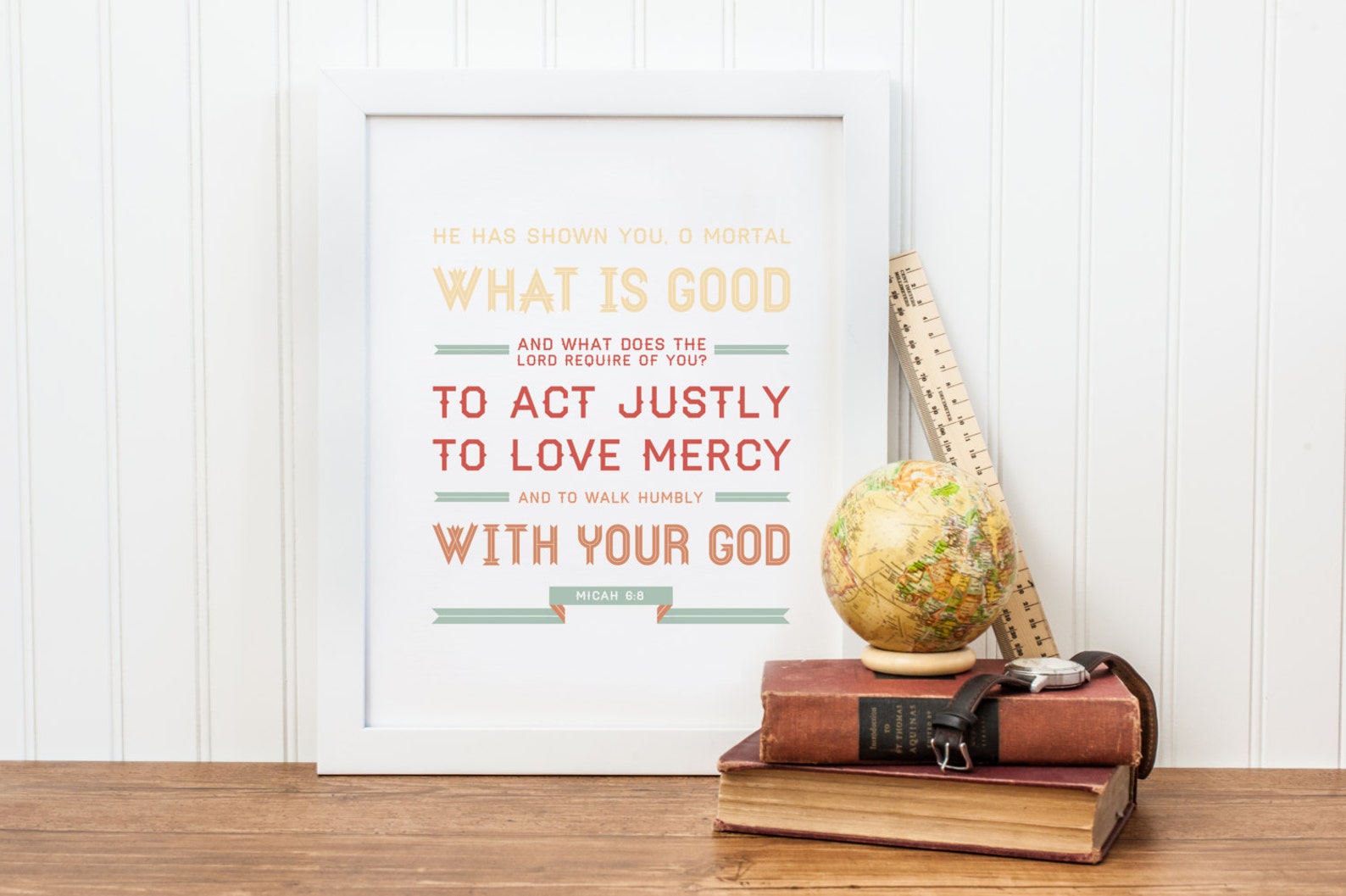 INSTANT DOWNLOAD Micah 6:8 Bible Verse Wall Art | Etsy
