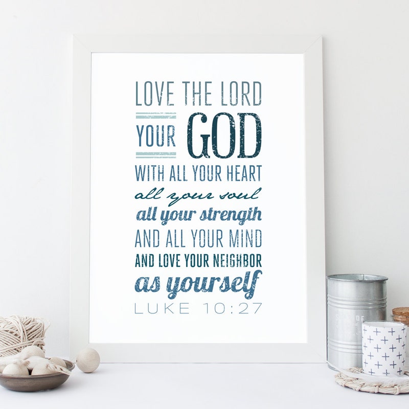 Luke 10 27 - Etsy