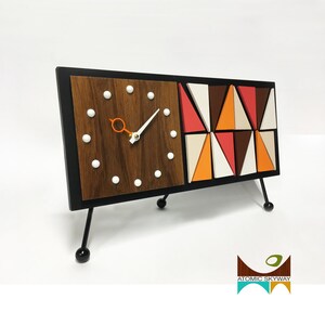 Mid Century Modern Mod Clock skylark - Etsy
