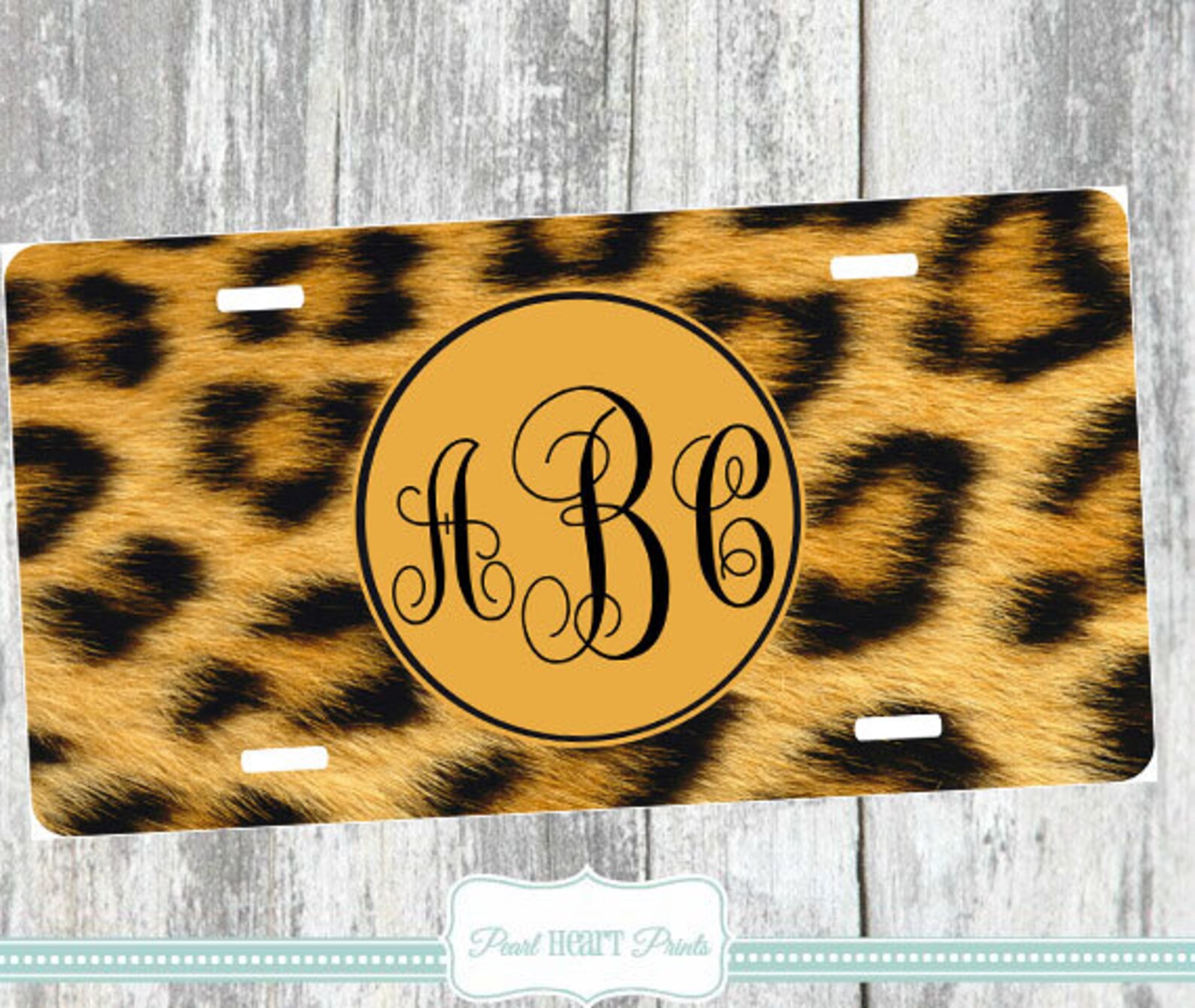 CHEETAH PRINT LICENSE Plate Animal Print Car Tags Monogrammed ...