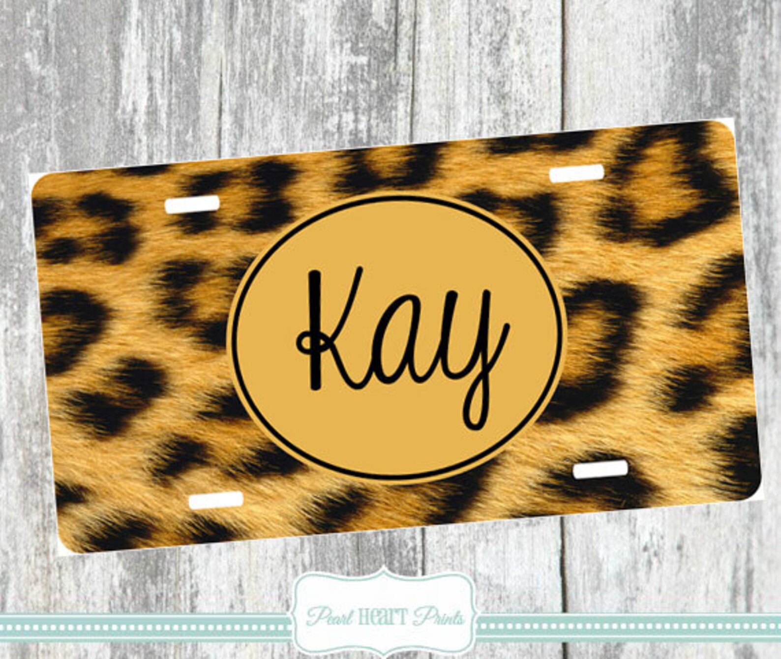 CHEETAH PRINT LICENSE Plate Animal Print Car Tags Monogrammed ...