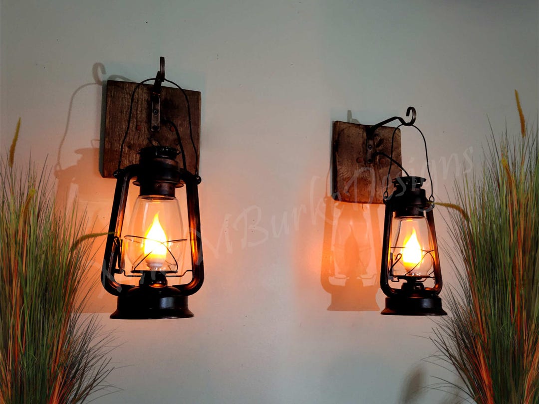Rustic Bronze Copper Lantern Wall Sconce, Rustic Wall Lantern, Country ...