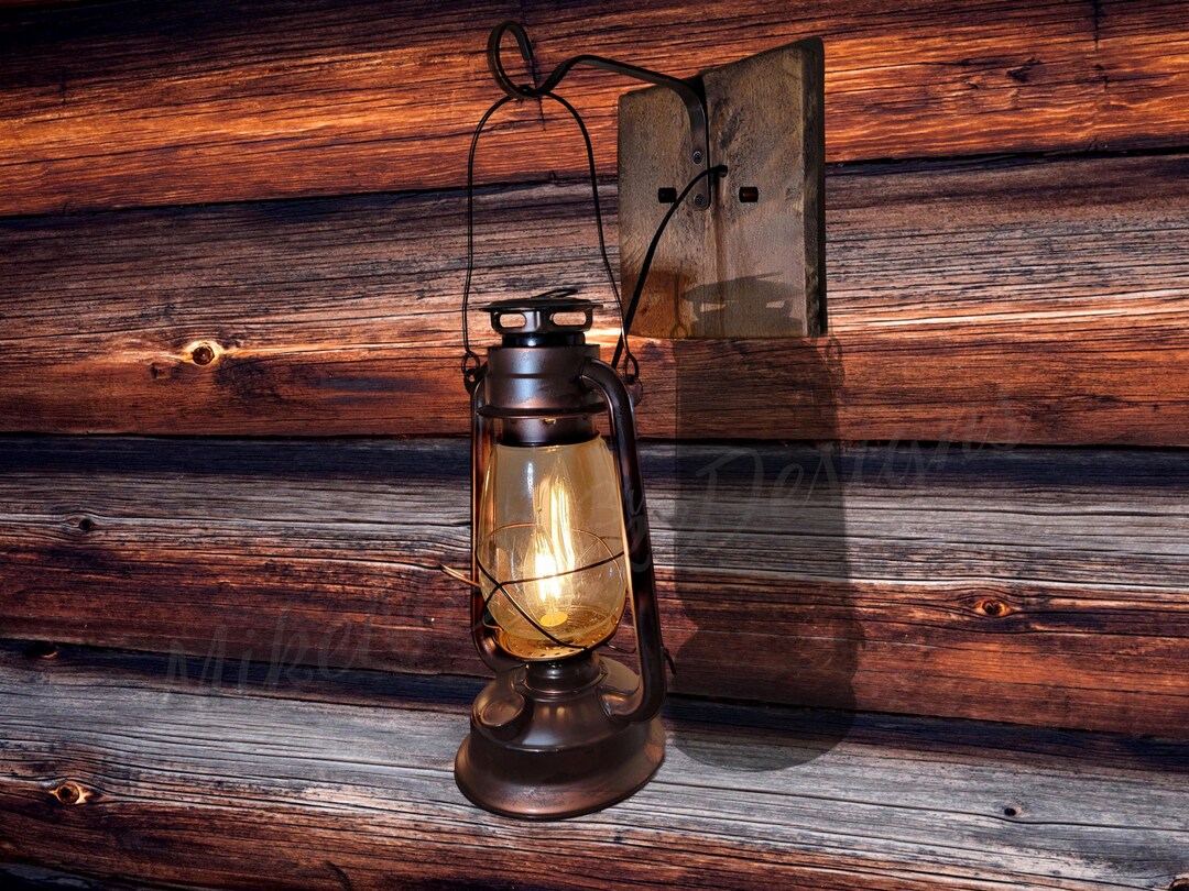 Rustic Bronze Copper Lantern Wall Sconce, Rustic Wall Lantern, Country ...