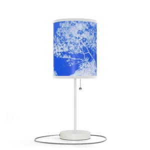 Blue Sky Tree Table Lamp, Country Farmhouse Rustic Lantern Lamp, Father ...