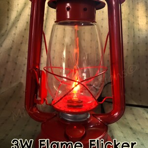 Electric Lantern Table Lamp RED 12 Electric Hurricane - Etsy