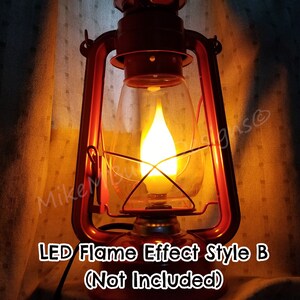 Electric Lantern Table Lamp RED 12 Electric Hurricane - Etsy